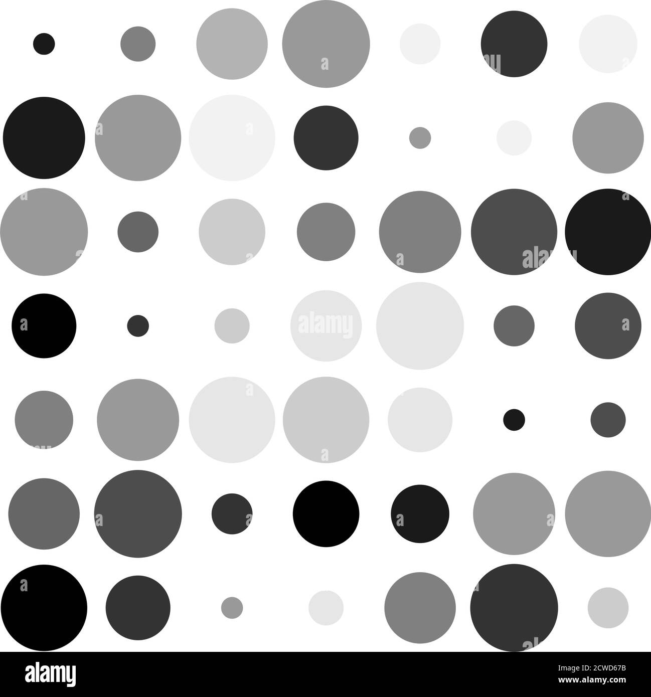 7x7 circles dots variation design. Dotted speckles, freckles. Circles ...