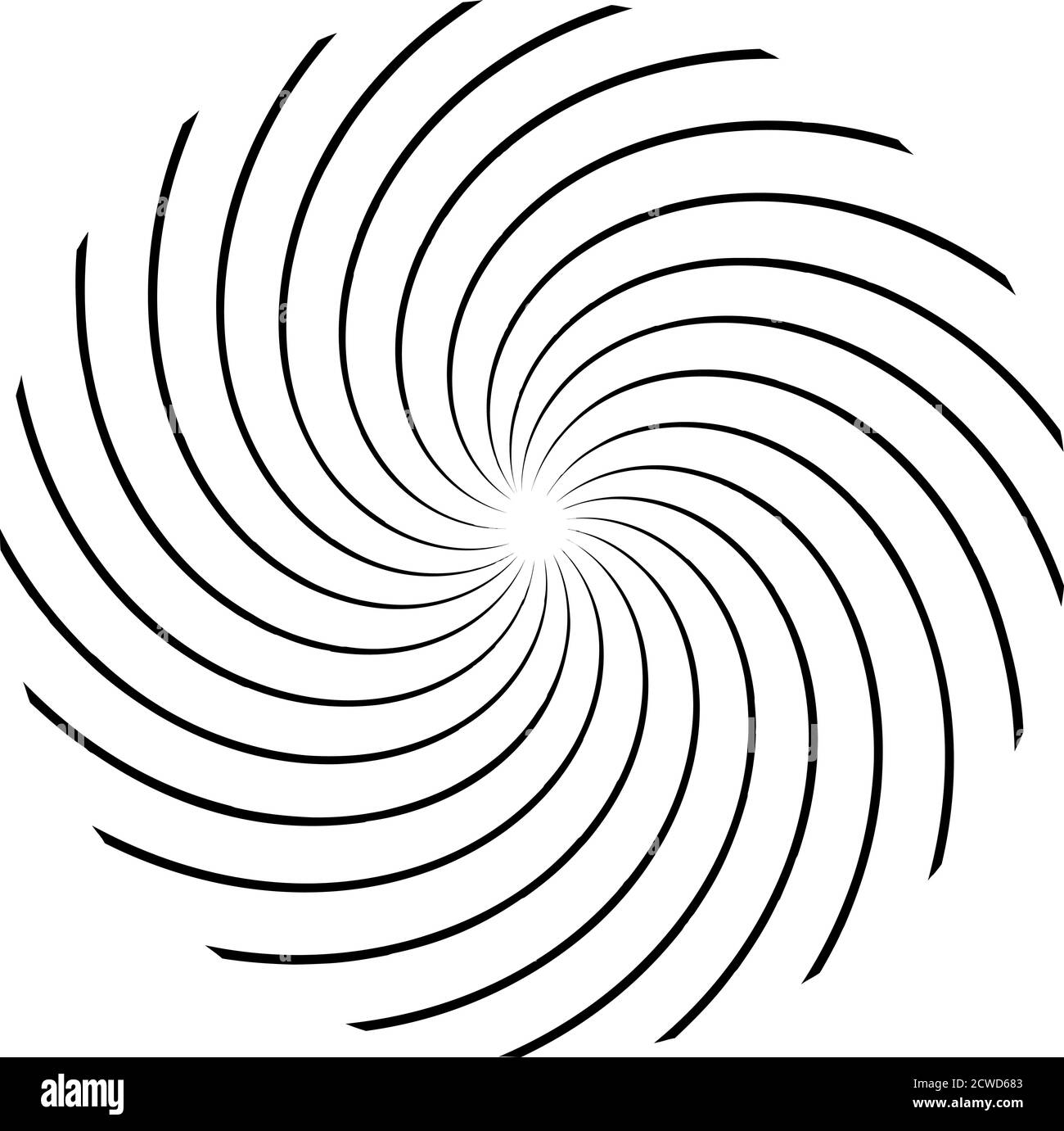 Spiral, twist radial swirl, twirl circular vector illustration. Revolve ...