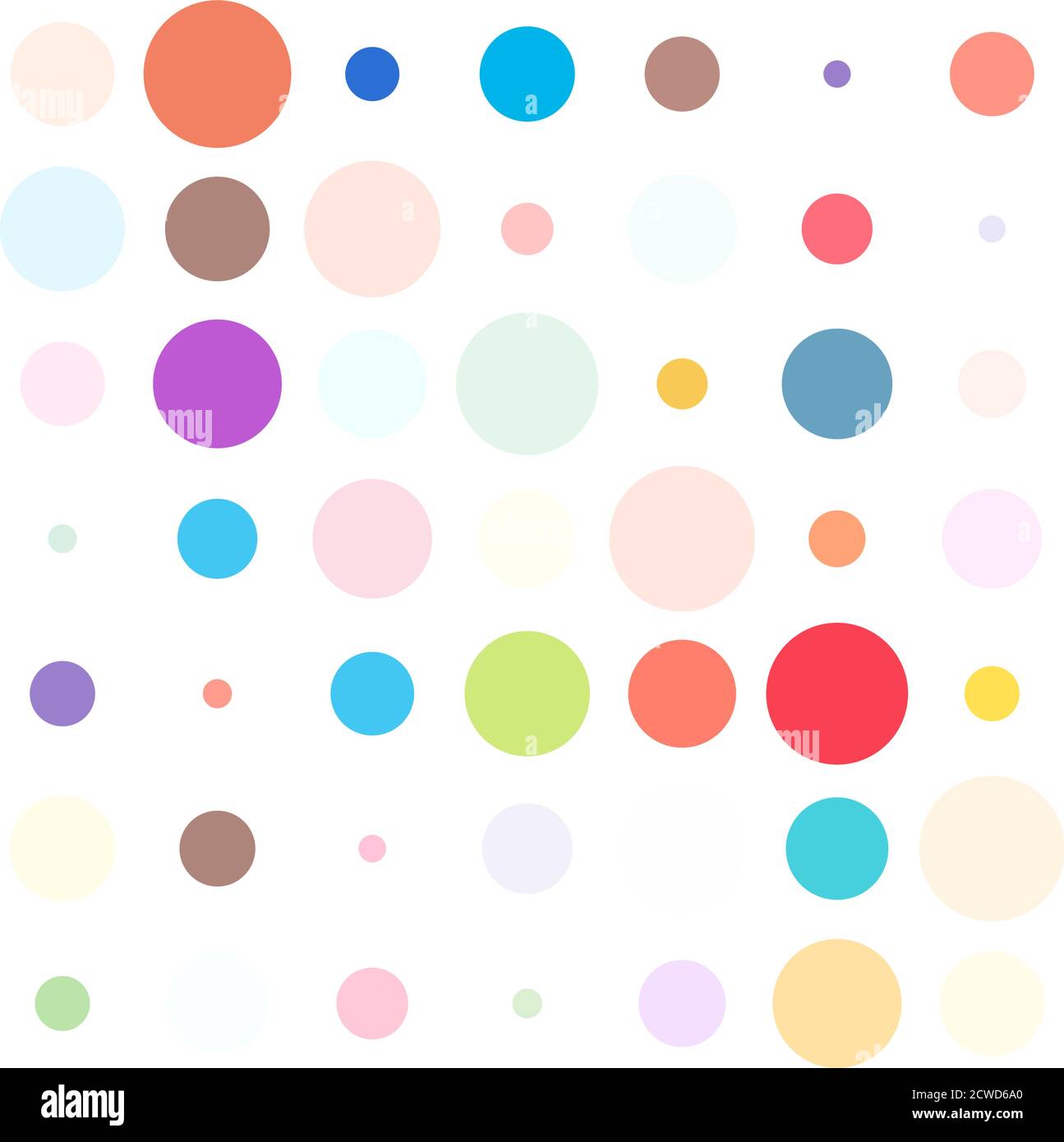 7x7 circles dots variation design. Dotted speckles, freckles. Circles ...