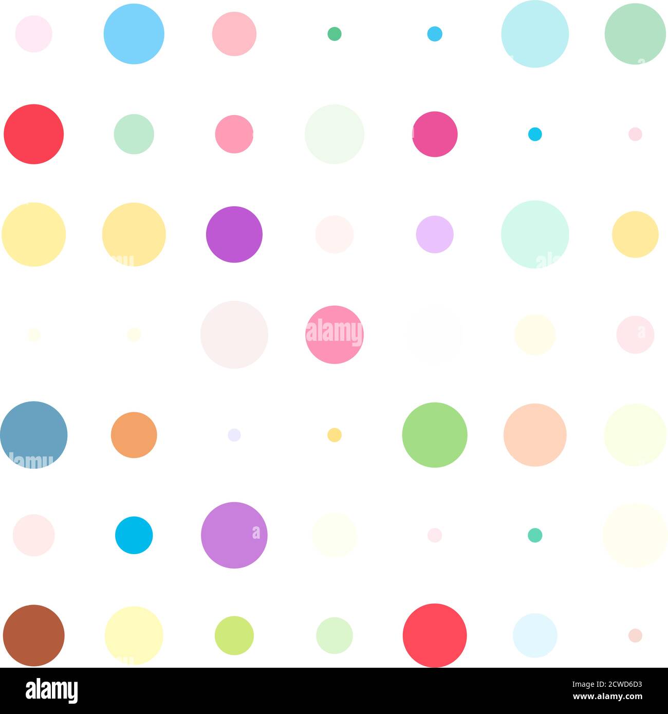7x7 circles dots variation design. Dotted speckles, freckles. Circles ...