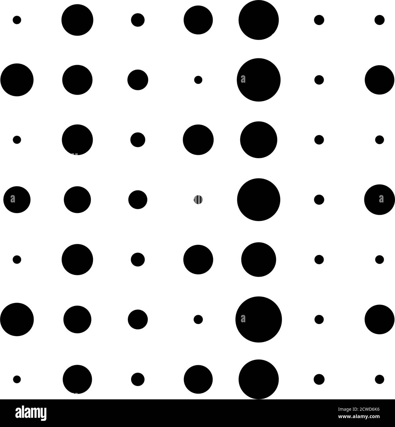 7x7 circles dots variation design. Dotted speckles, freckles. Circles ...