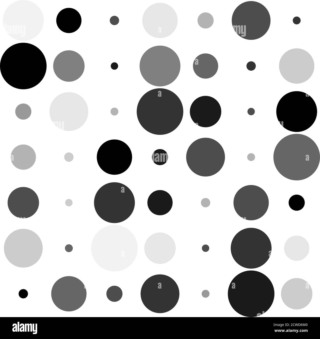 7x7 circles dots variation design. Dotted speckles, freckles. Circles ...