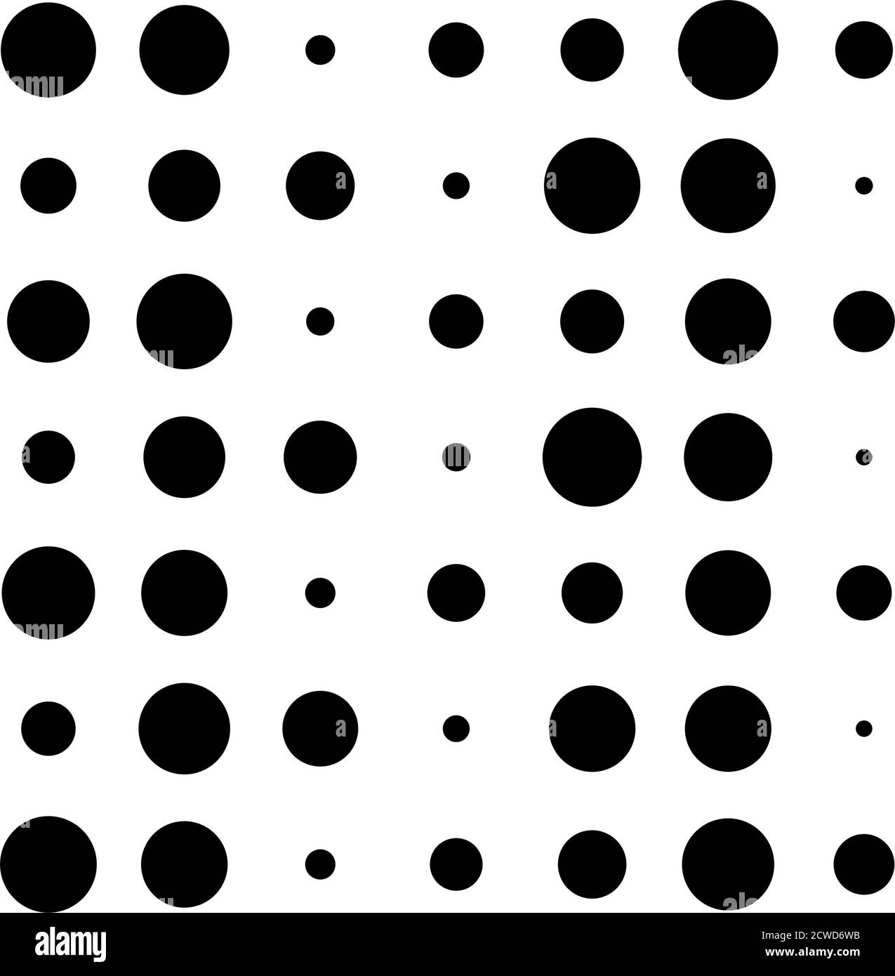 7x7 circles dots variation design. Dotted speckles, freckles. Circles ...
