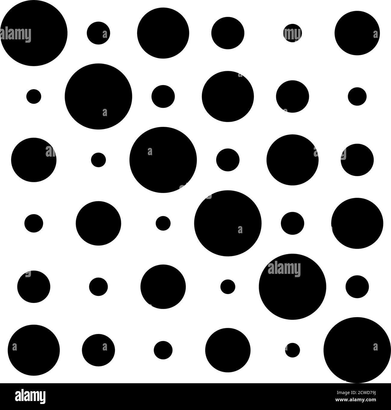 6x6 circles dots variation design. Dotted speckles, freckles. Circles ...