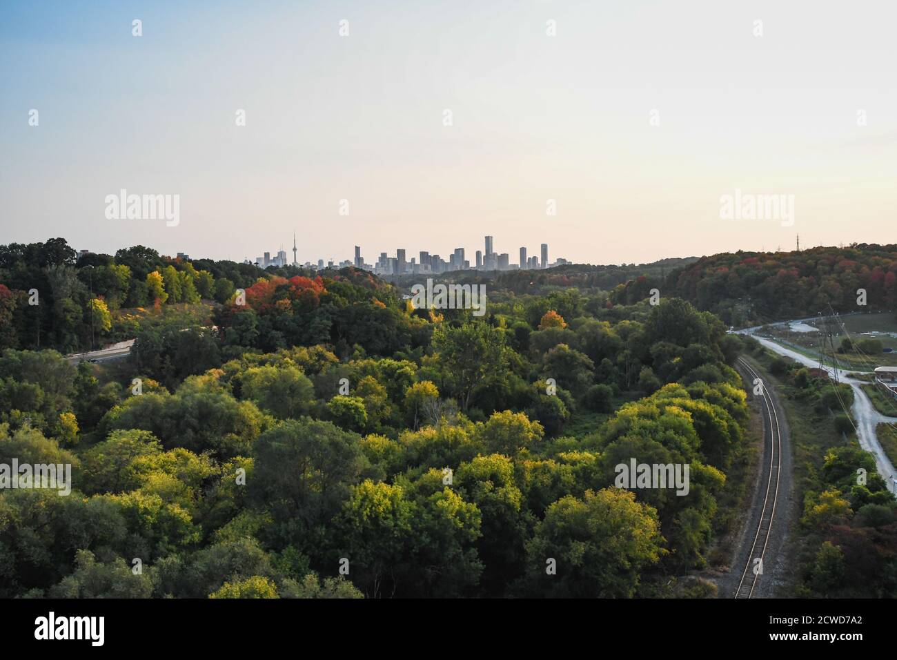 Toronto Skyline in Fall Stock Photo - Alamy
