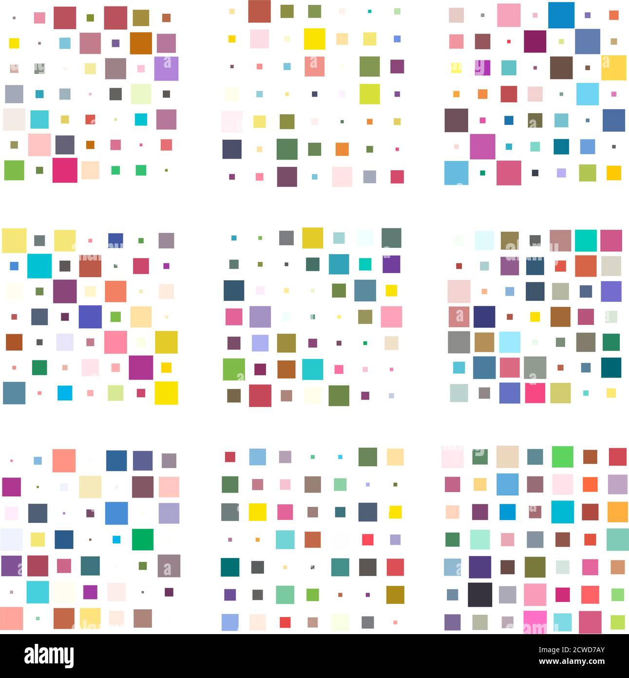 7x7 cube, square geometric arrangement. Square illustration Stock ...