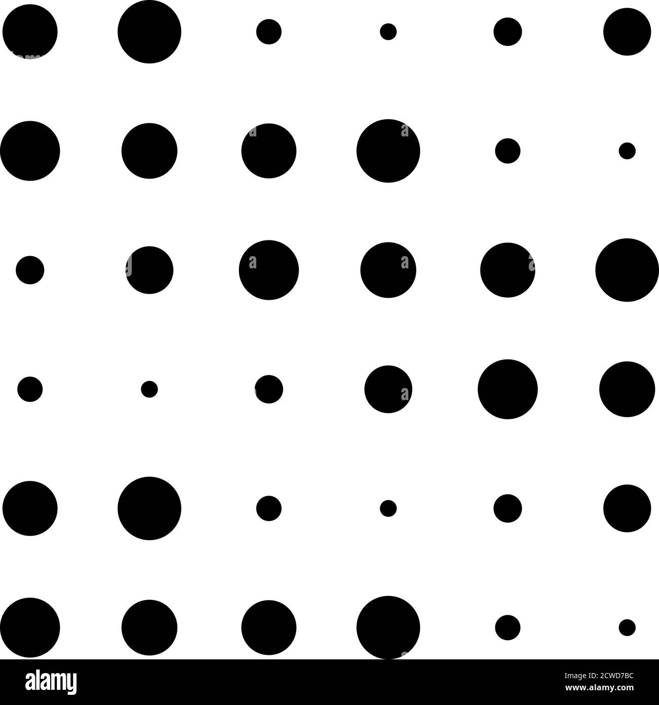 6x6 circles dots variation design. Dotted speckles, freckles. Circles ...