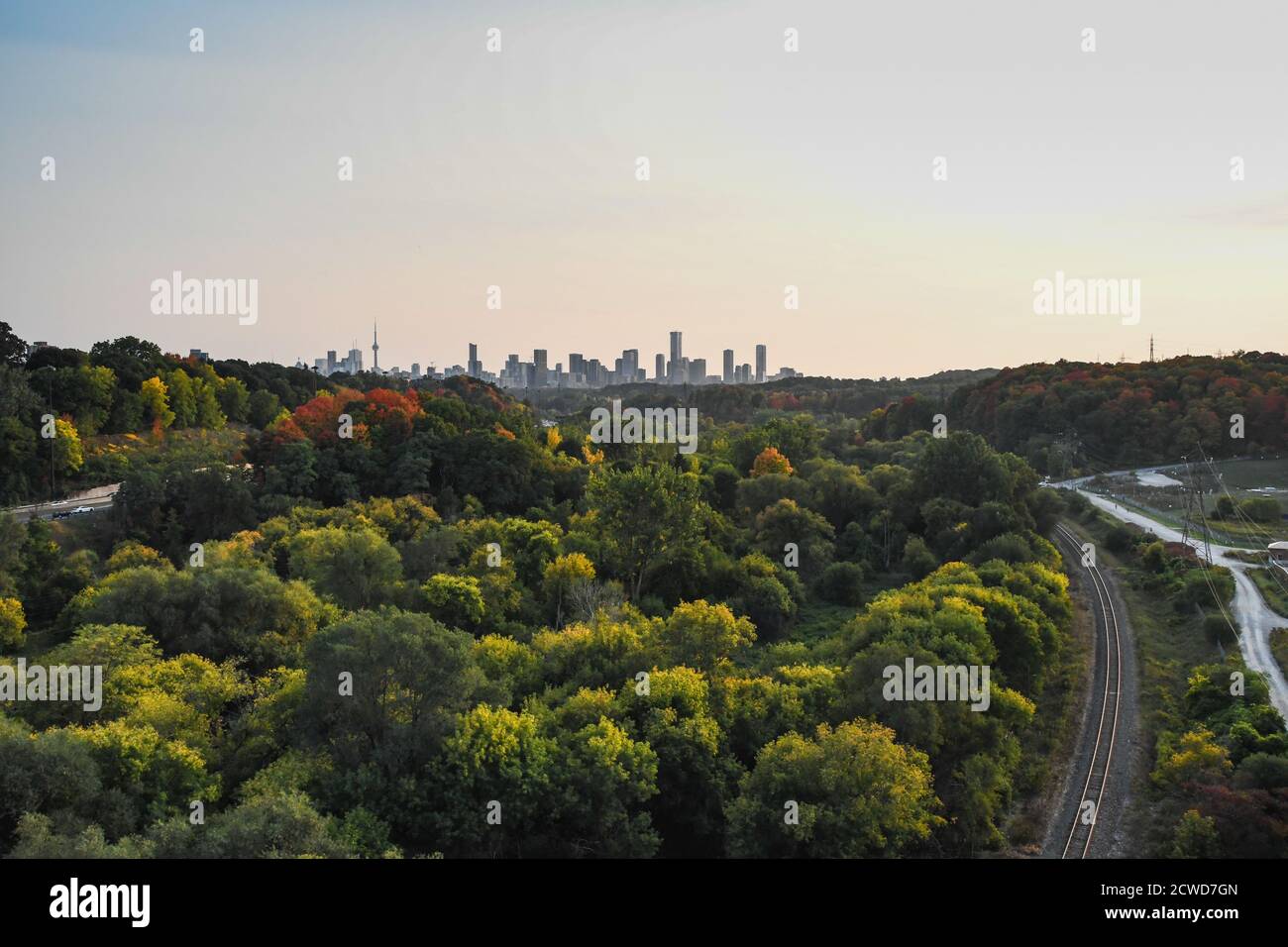 Toronto Skyline in Fall Stock Photo - Alamy