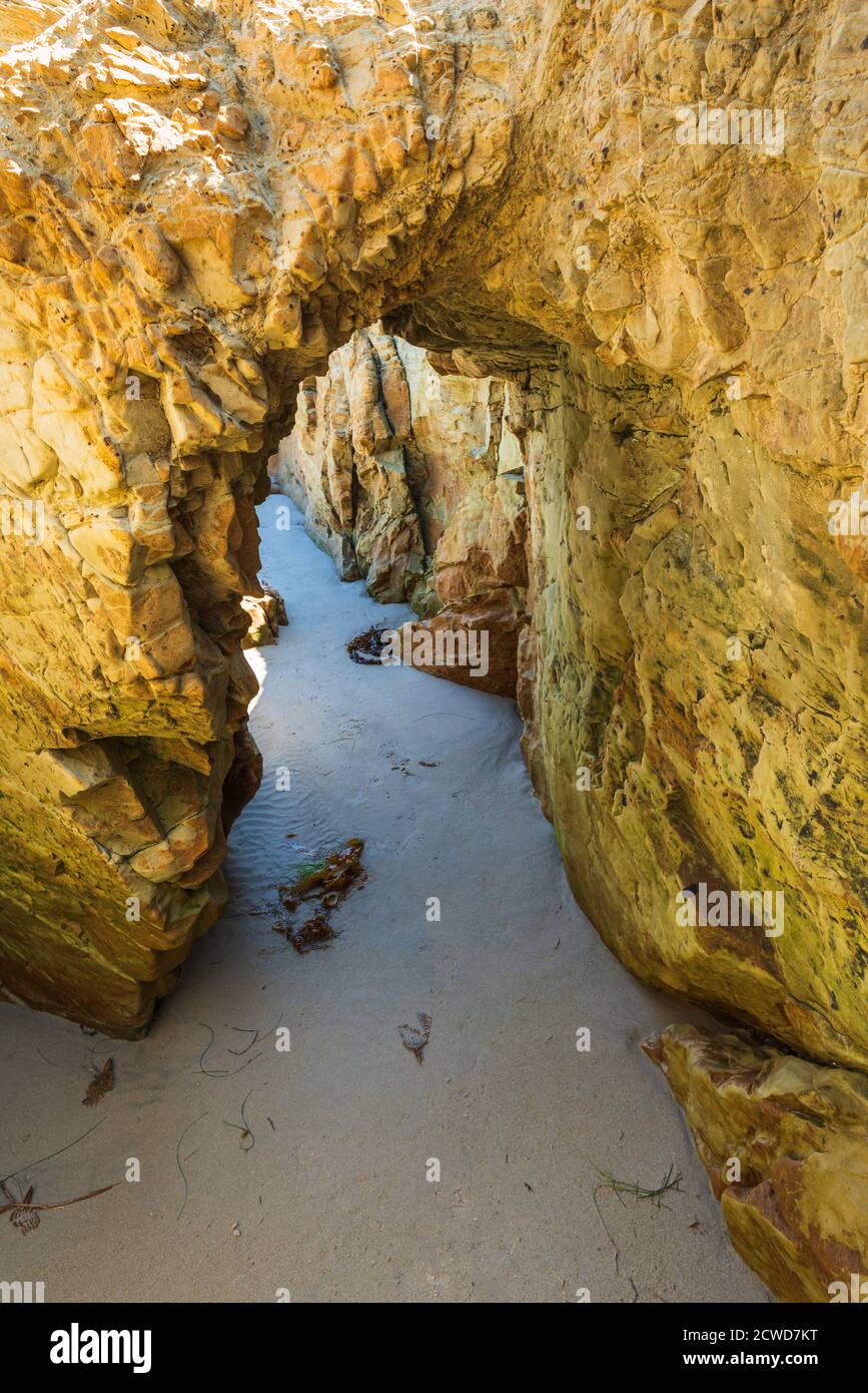 Natural arch on Skunk Point Beach, Santa Rosa Island, Channel Islands ...