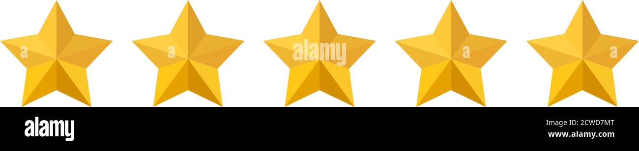 Five stars rating vector icon Stock Vector Image & Art - Alamy