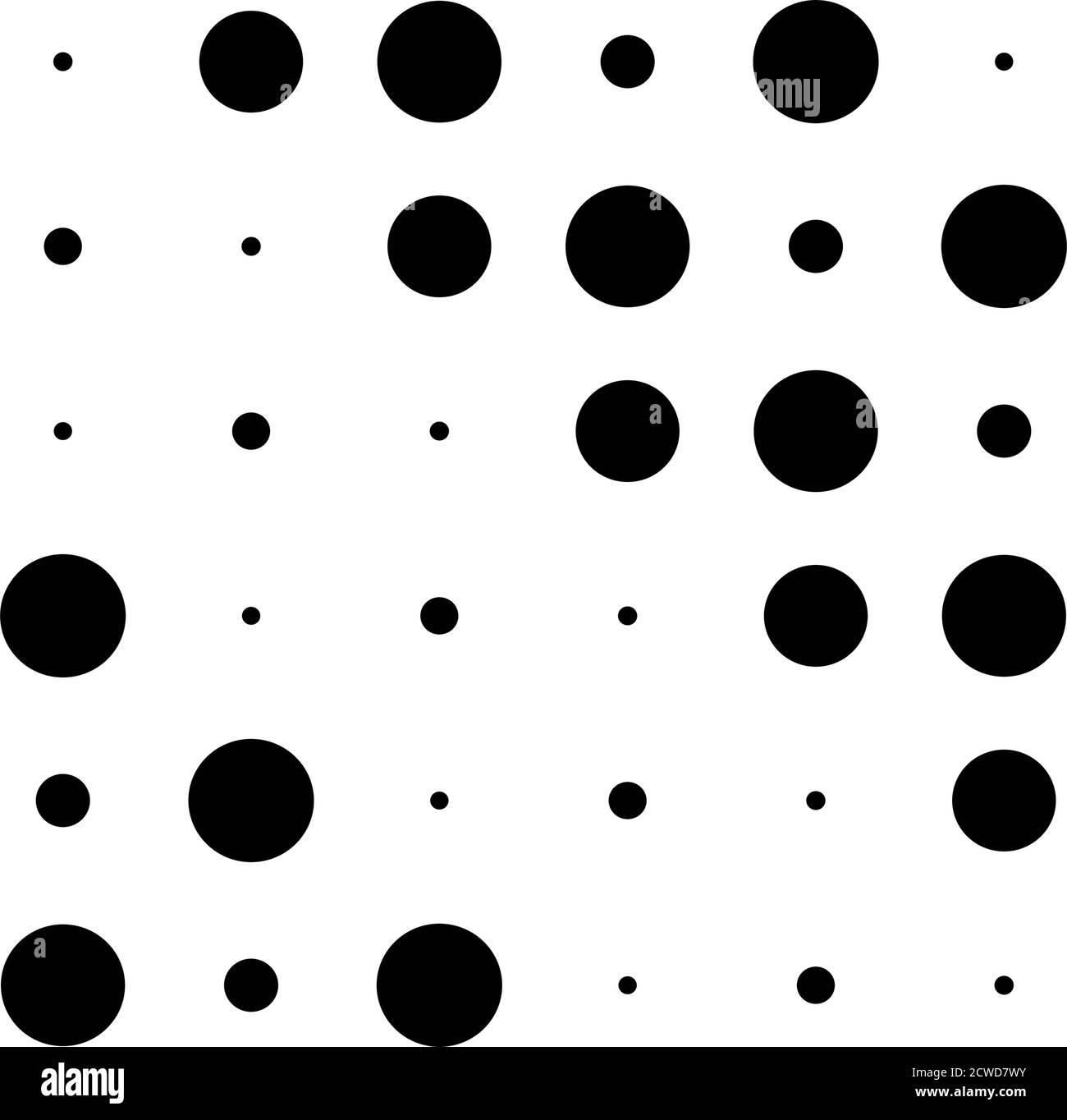 6x6 circles dots variation design. Dotted speckles, freckles. Circles ...