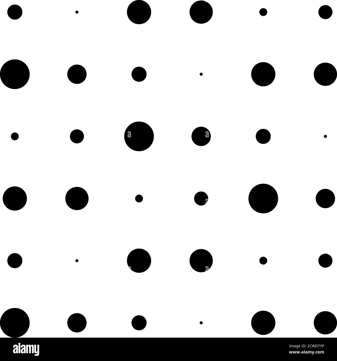 6x6 circles dots variation design. Dotted speckles, freckles. Circles ...