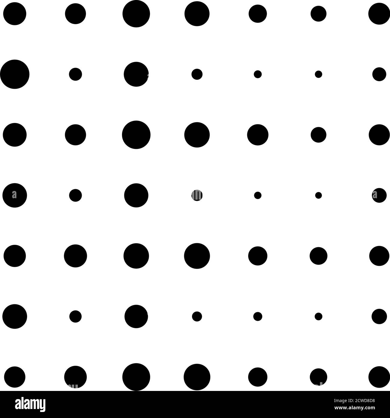 7x7 circles dots variation design. Dotted speckles, freckles. Circles ...