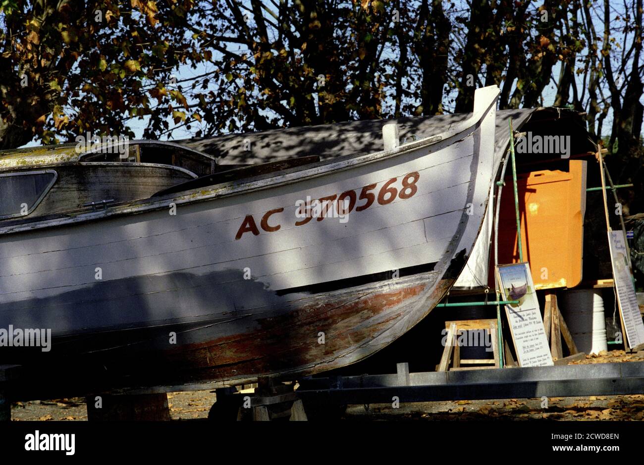 PINASSE BOATS TYPICAL OF THE BASSIN OF ARCACHON AQUITAINE FRANCE ...