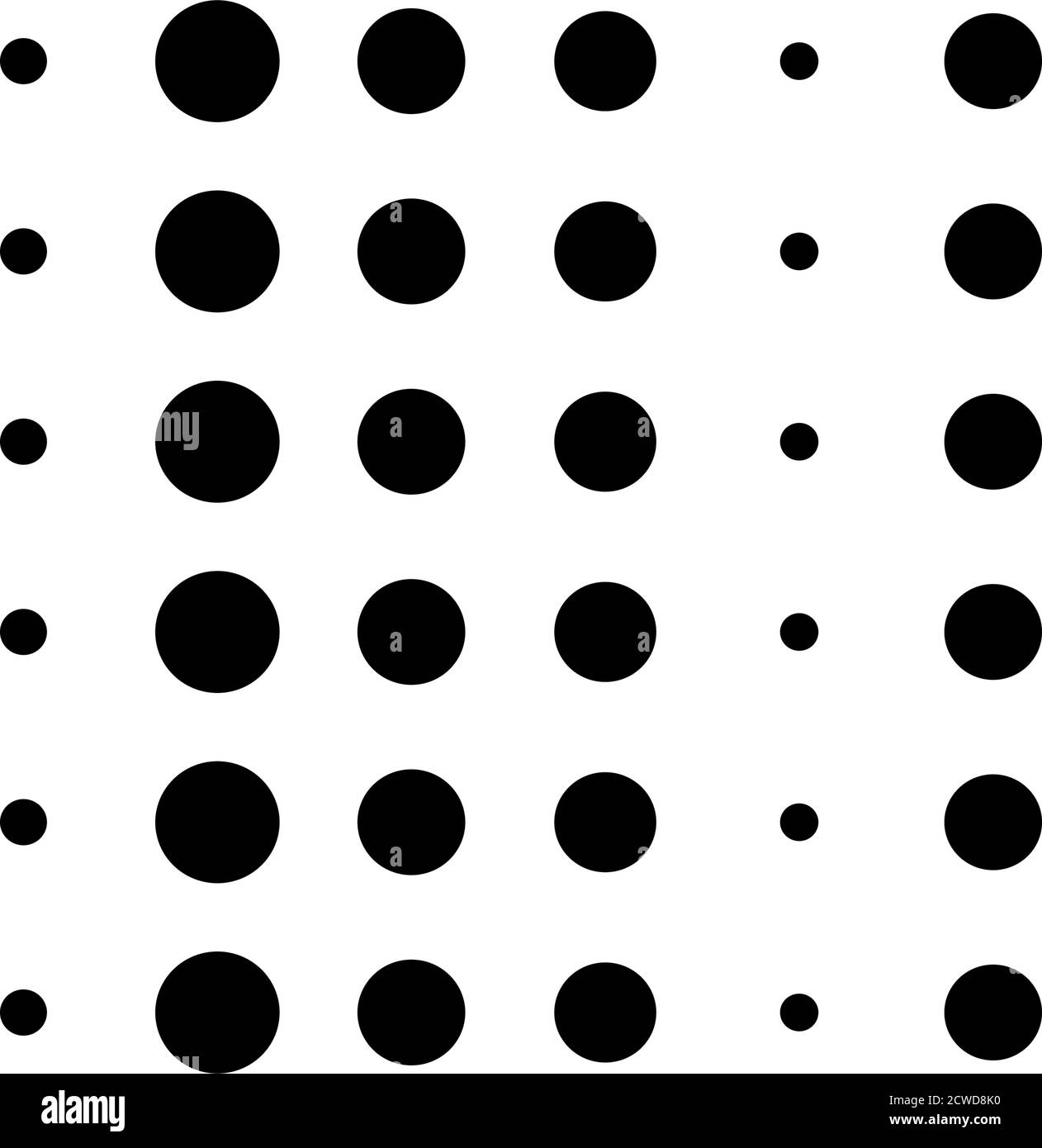 6x6 circles dots variation design. Dotted speckles, freckles. Circles ...