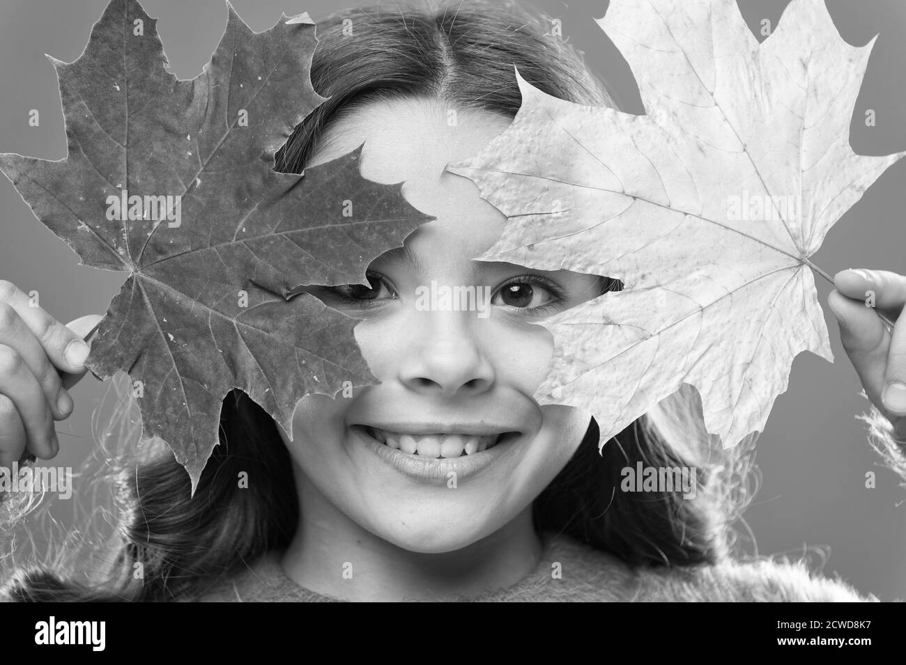 Autumn joy. autumn kid fashion. Weather change. girl child in sweater ...