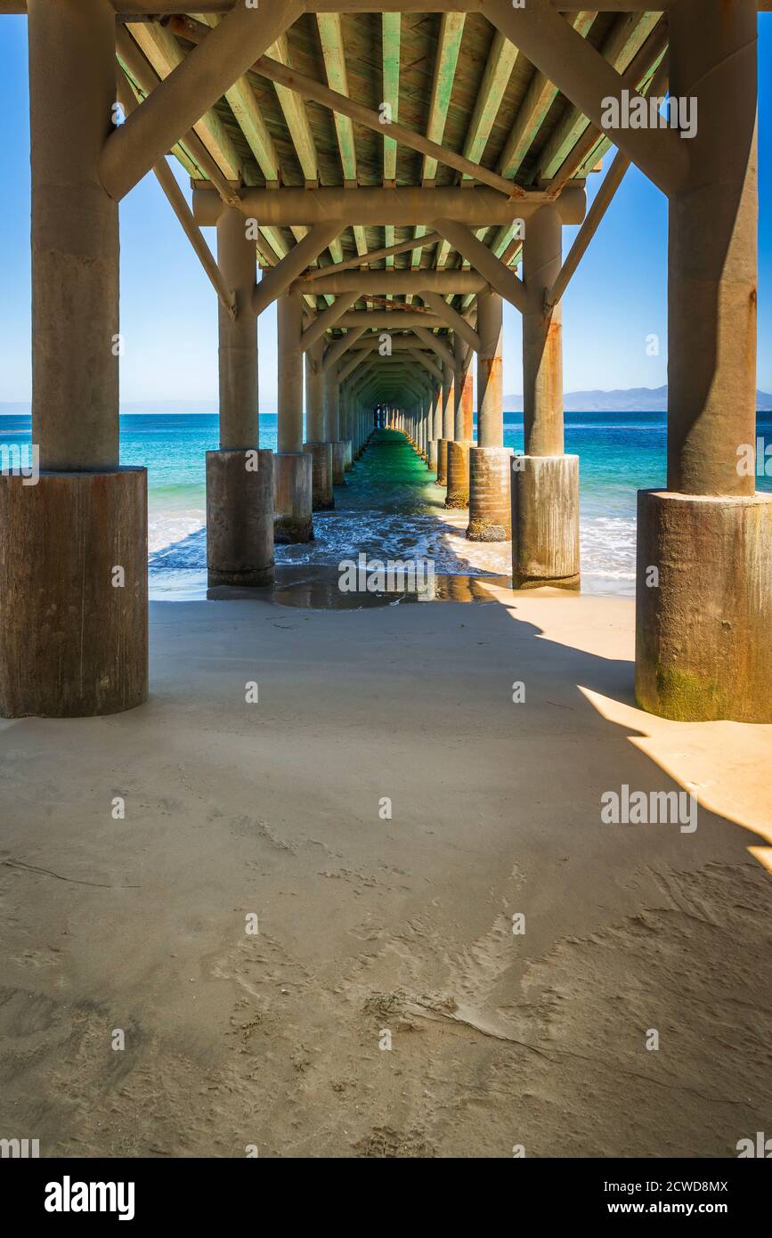 The Beechers Bay pier, Santa Rosa Island, Channel Islands National Park ...