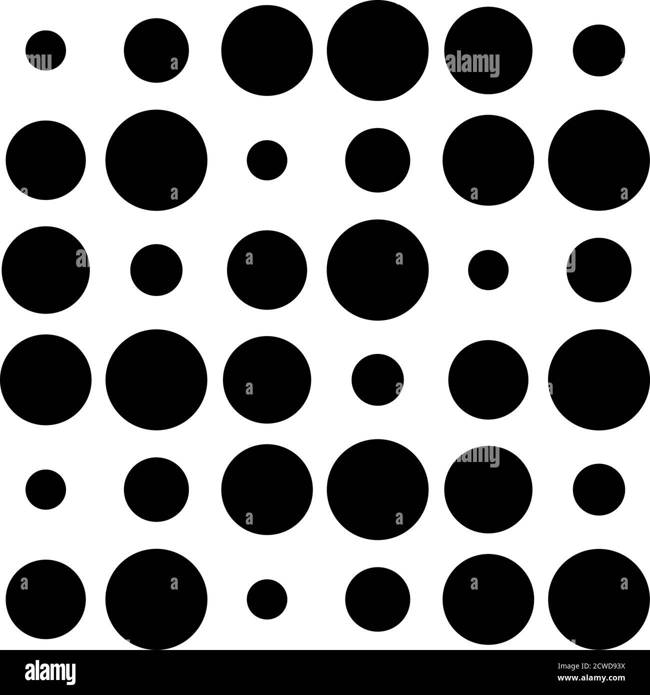 6x6 circles dots variation design. Dotted speckles, freckles. Circles ...