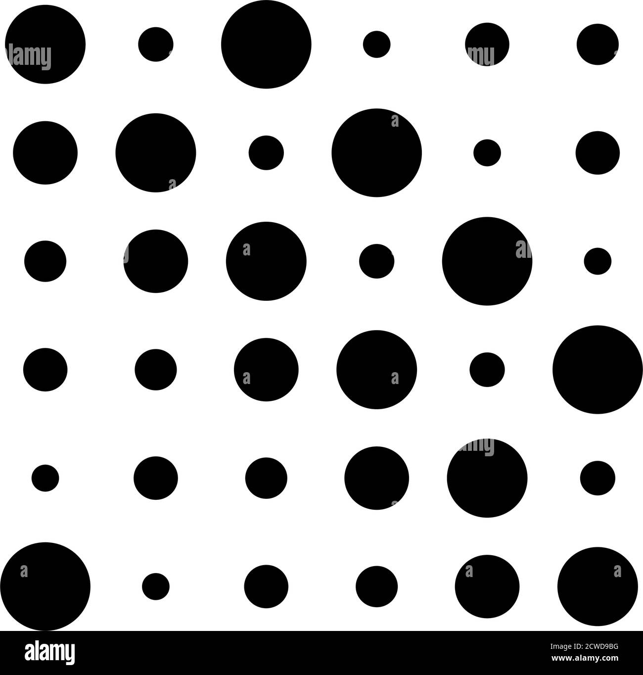 6x6 circles dots variation design. Dotted speckles, freckles. Circles ...