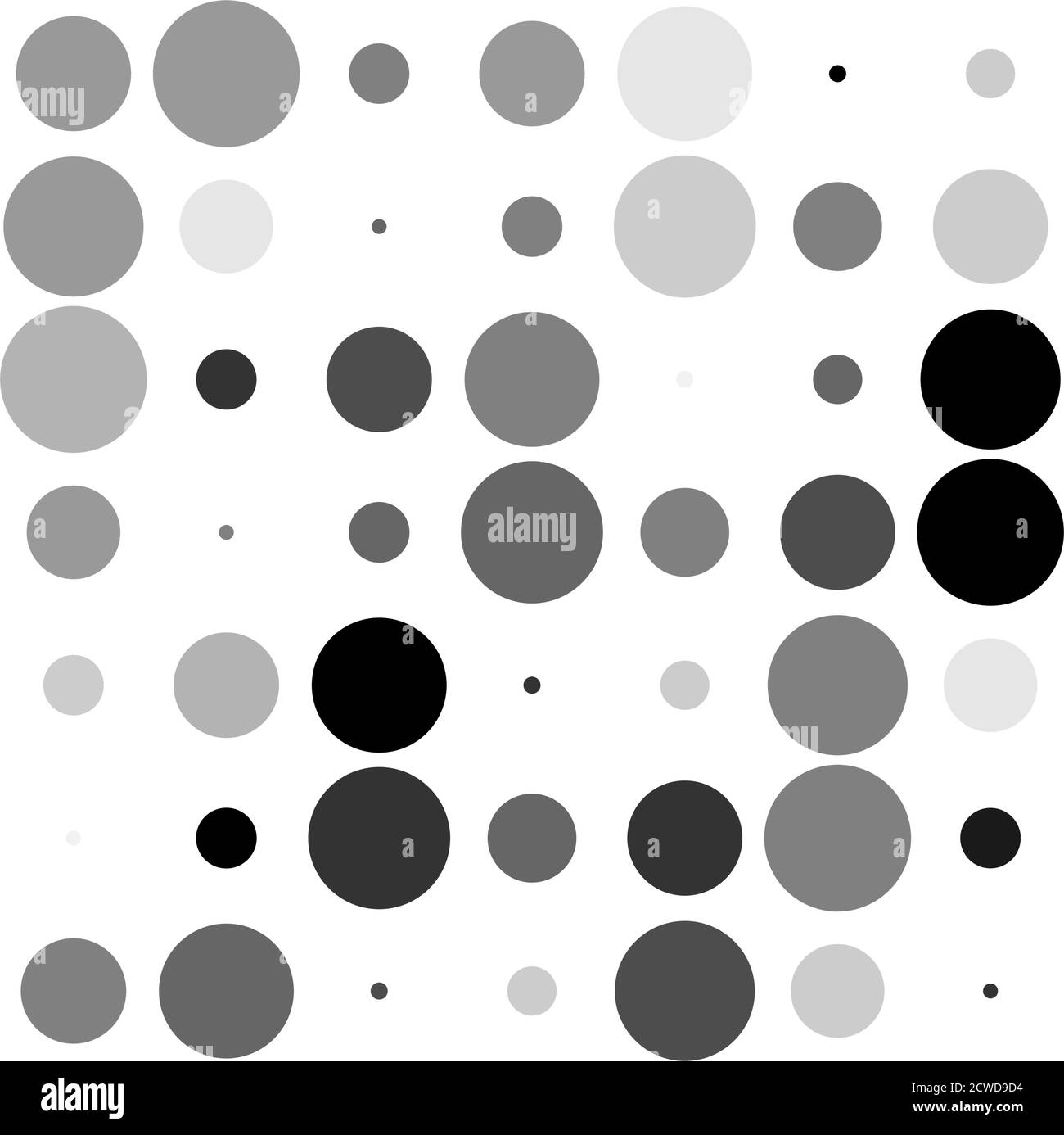 7x7 circles dots variation design. Dotted speckles, freckles. Circles ...