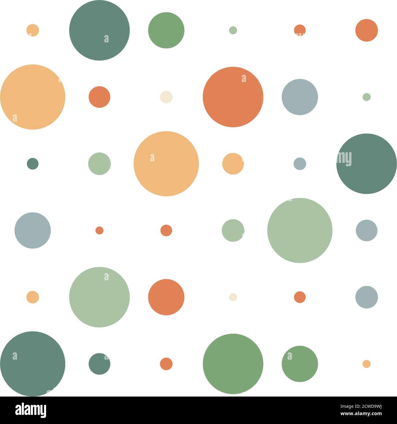 6x6 circles dots variation design. Dotted speckles, freckles. Circles ...