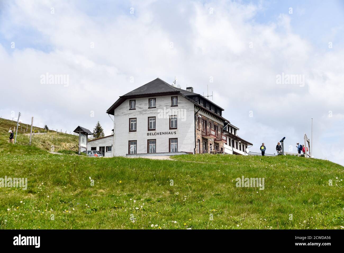 Belchen, Germany - May 26, 2020: Mountain restaurant Belchenhaus at ...