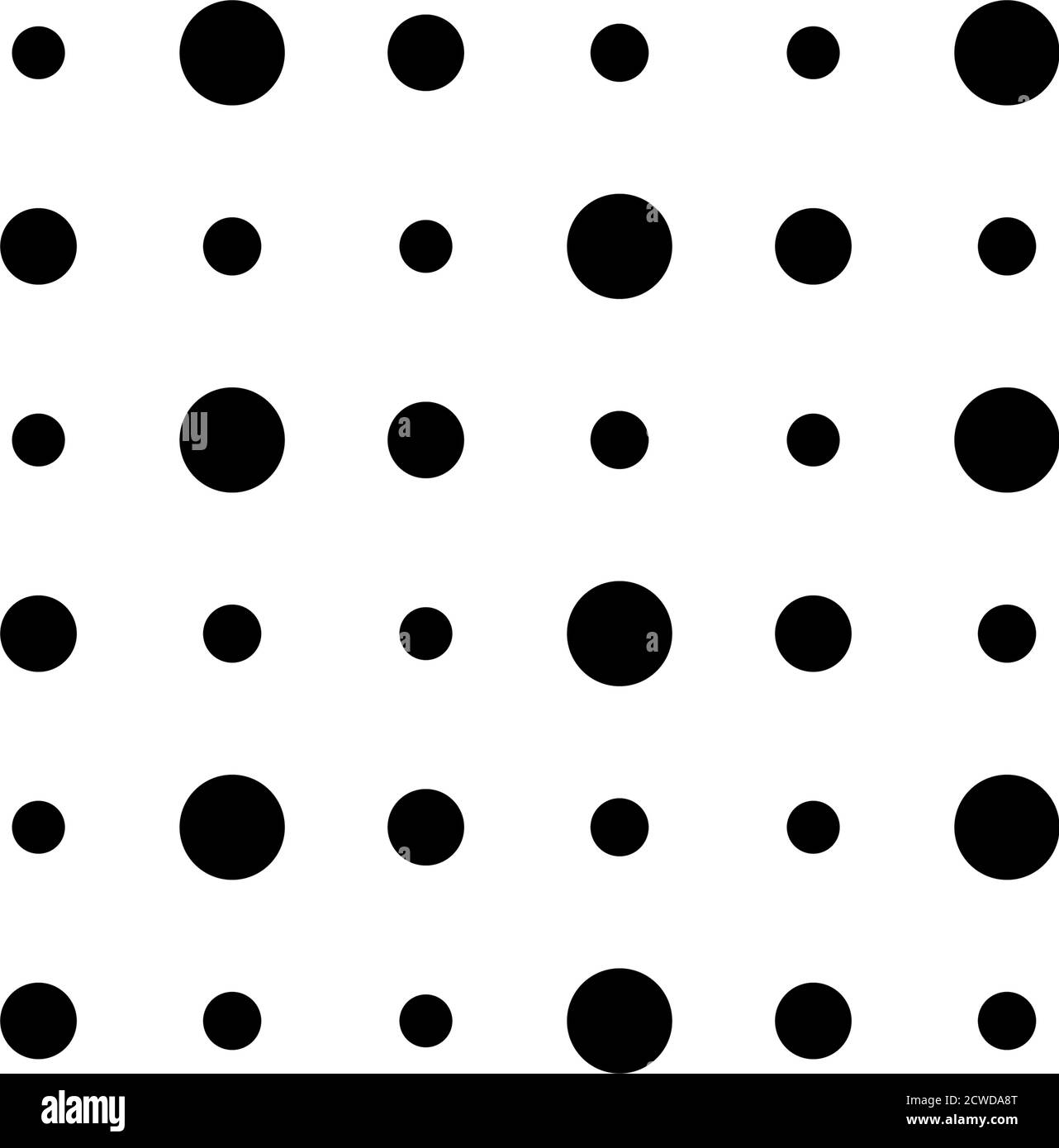 6x6 circles dots variation design. Dotted speckles, freckles. Circles ...