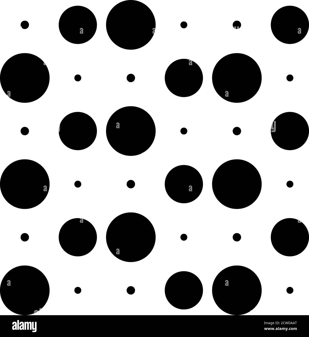 6x6 circles dots variation design. Dotted speckles, freckles. Circles ...
