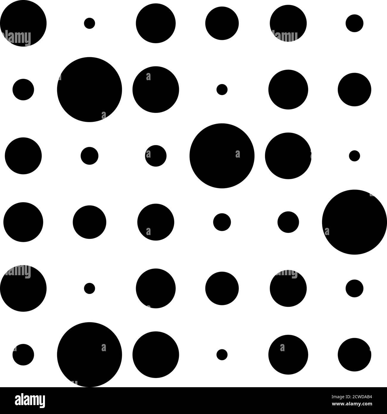 6x6 circles dots variation design. Dotted speckles, freckles. Circles ...