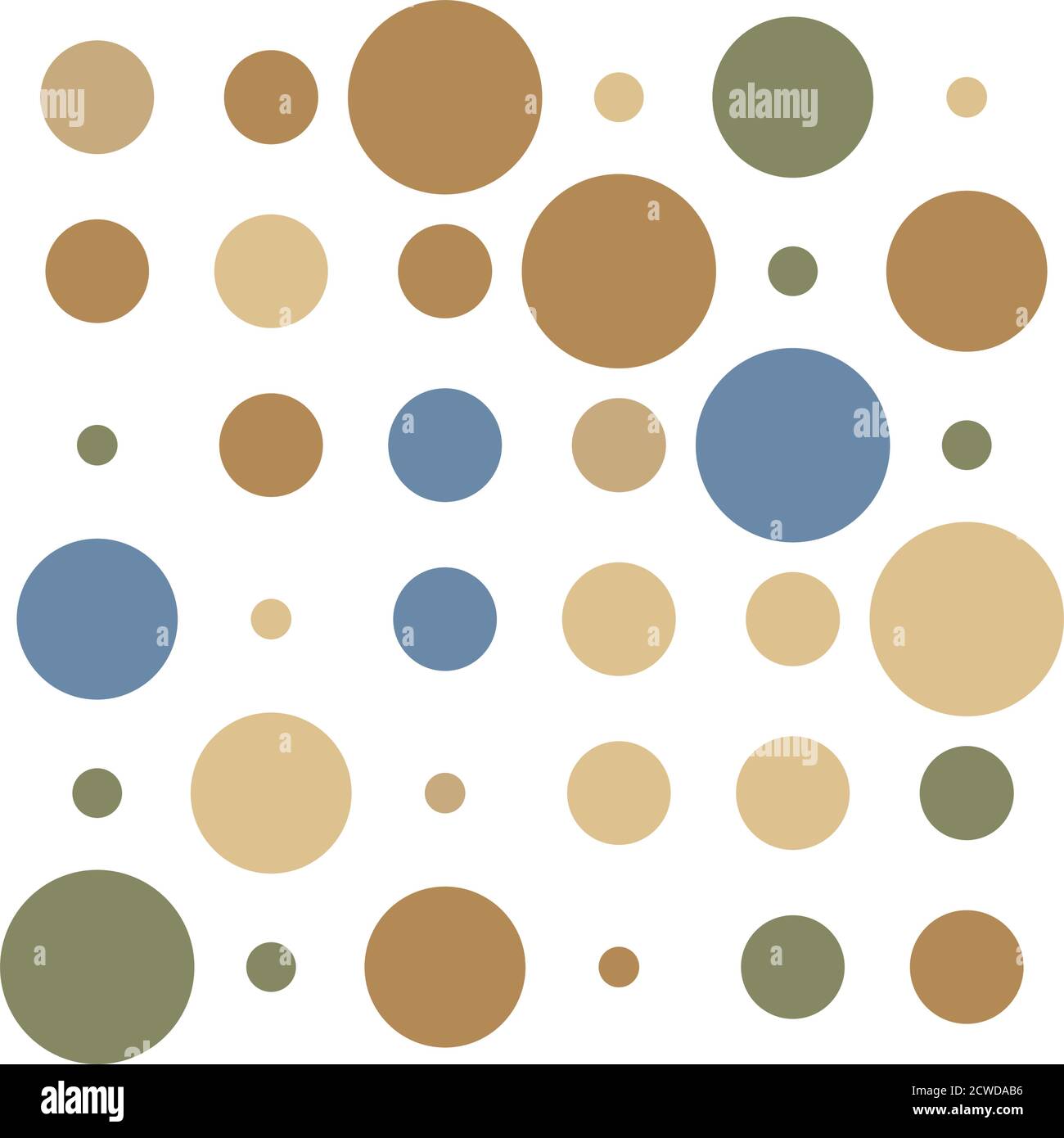 6x6 circles dots variation design. Dotted speckles, freckles. Circles ...