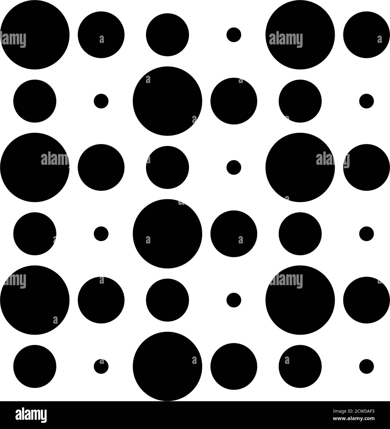 6x6 circles dots variation design. Dotted speckles, freckles. Circles ...