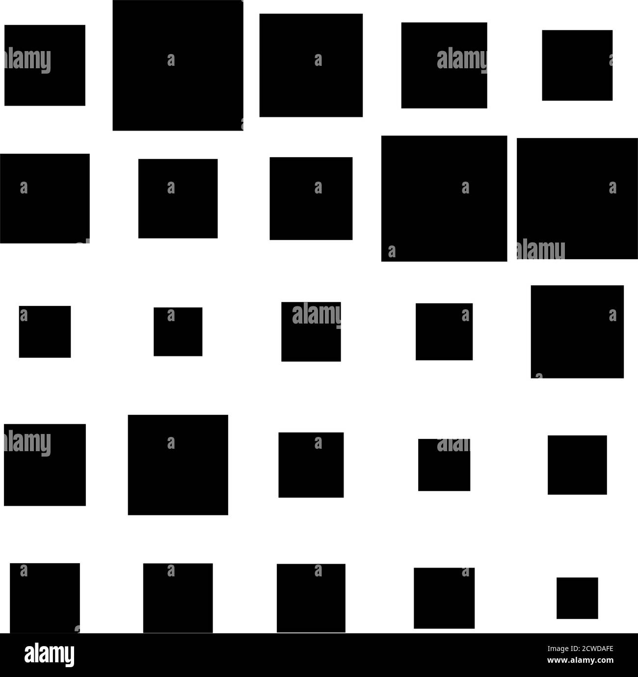 5x5 cube, square geometric arrangement. Square illustration Stock ...