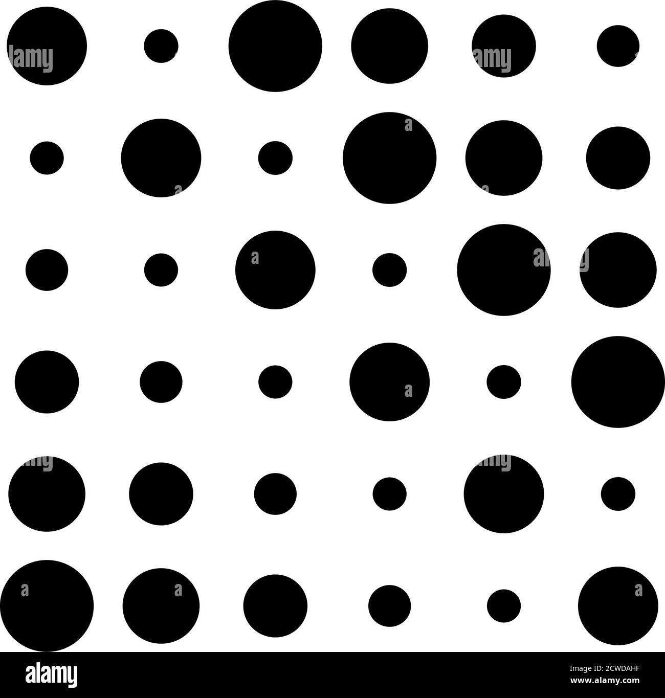 6x6 circles dots variation design. Dotted speckles, freckles. Circles ...