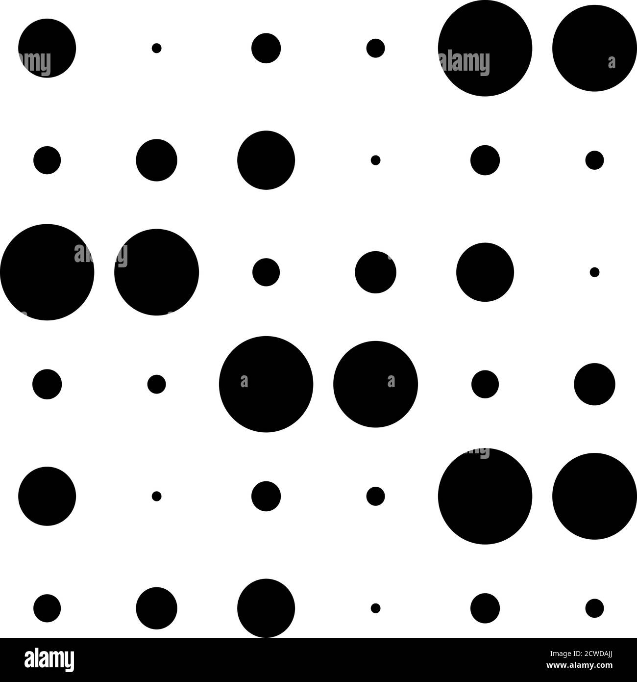 6x6 circles dots variation design. Dotted speckles, freckles. Circles ...