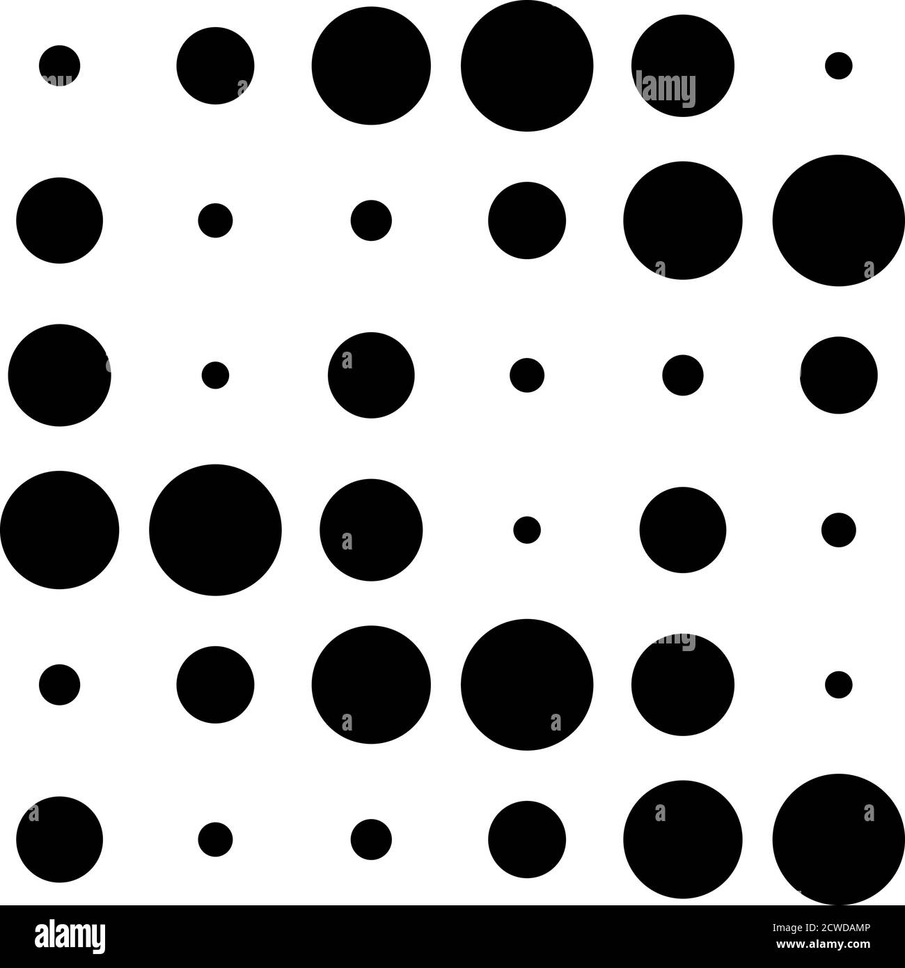 6x6 circles dots variation design. Dotted speckles, freckles. Circles ...