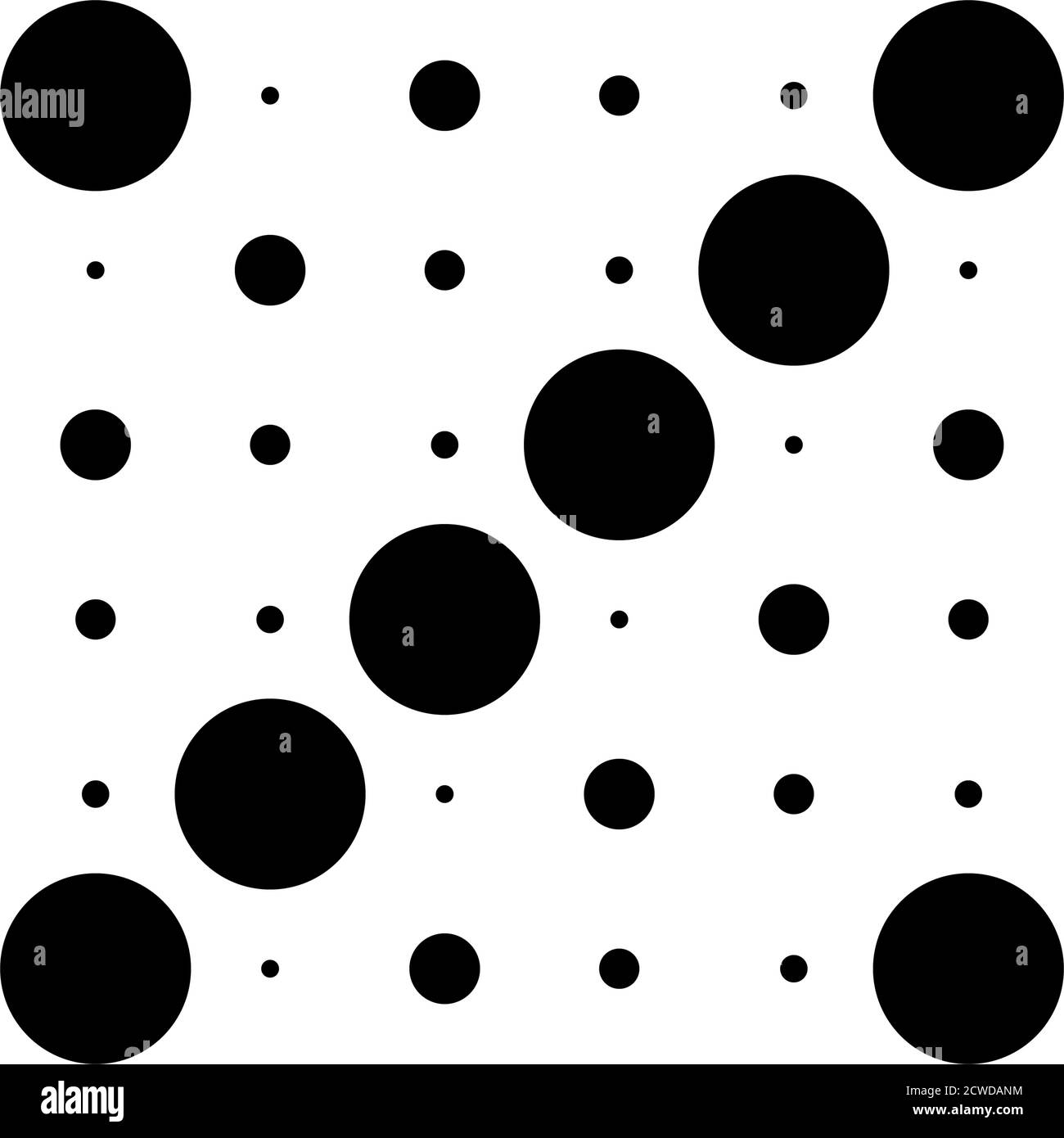 6x6 circles dots variation design. Dotted speckles, freckles. Circles ...