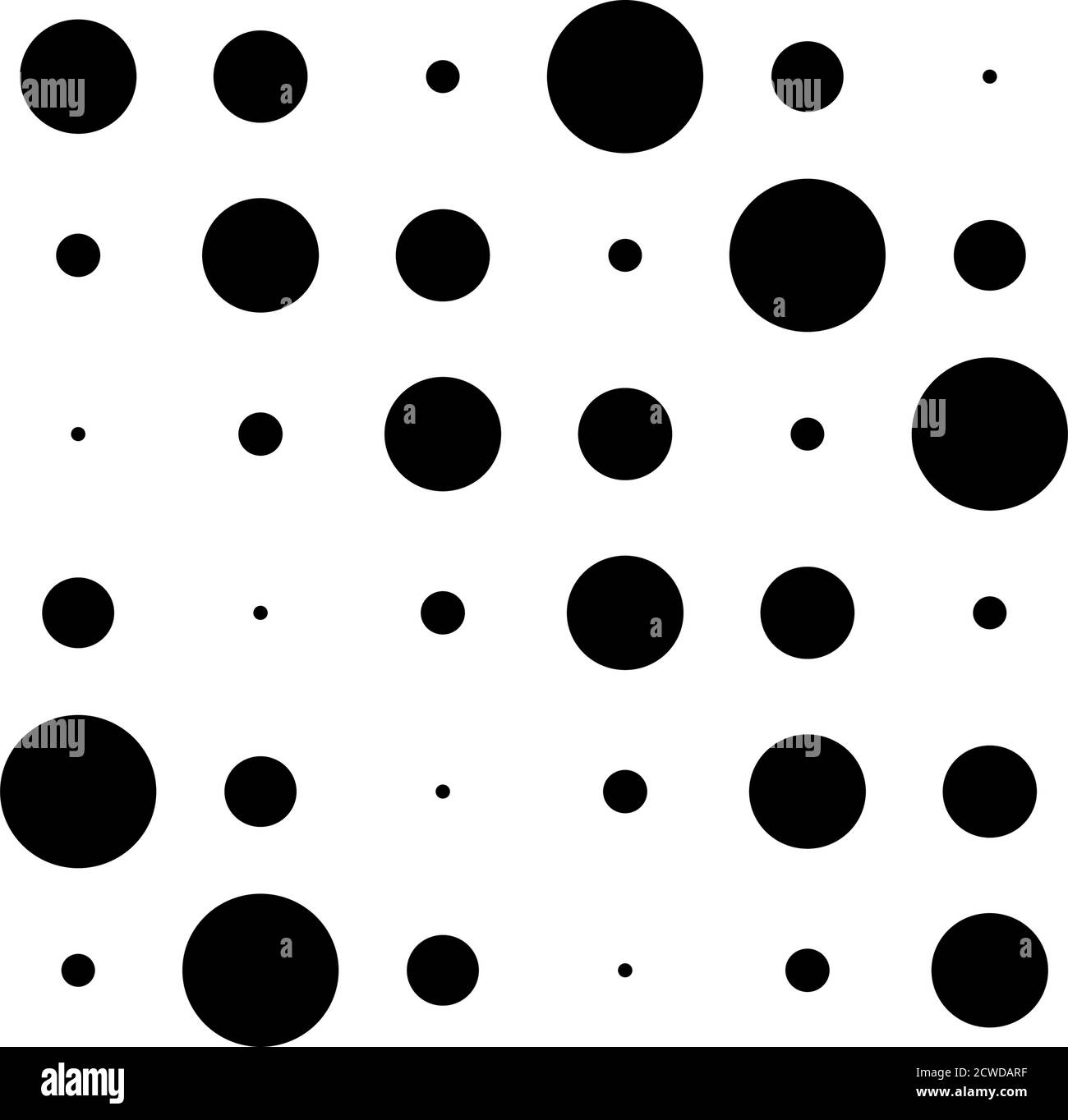 6x6 circles dots variation design. Dotted speckles, freckles. Circles ...