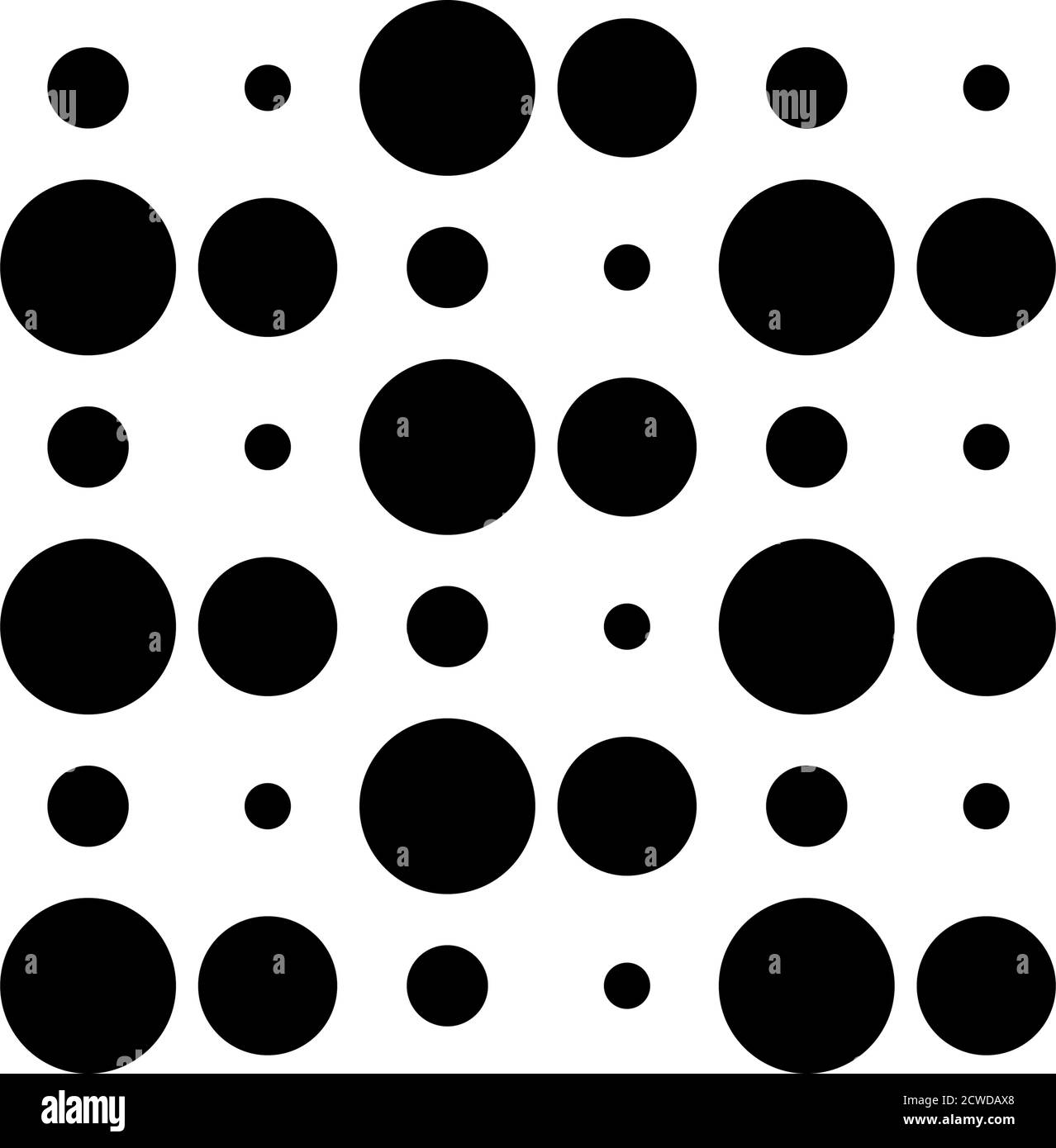 6x6 circles dots variation design. Dotted speckles, freckles. Circles ...
