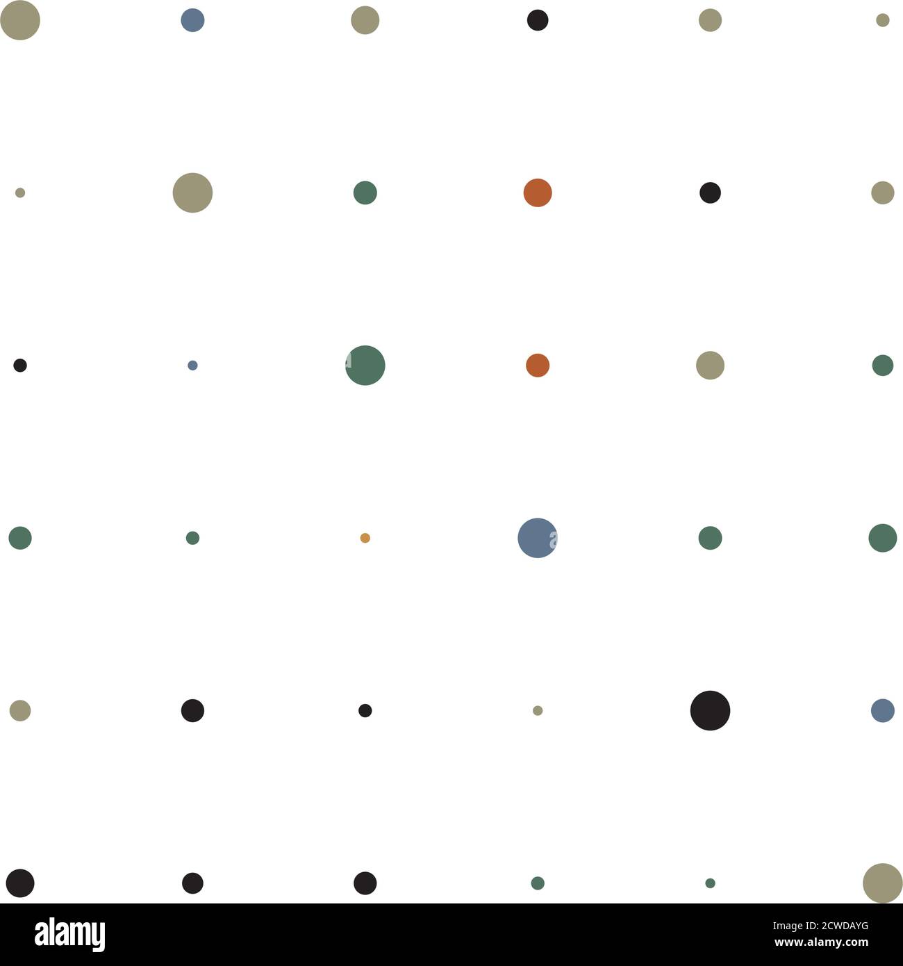 6x6 circles dots variation design. Dotted speckles, freckles. Circles ...