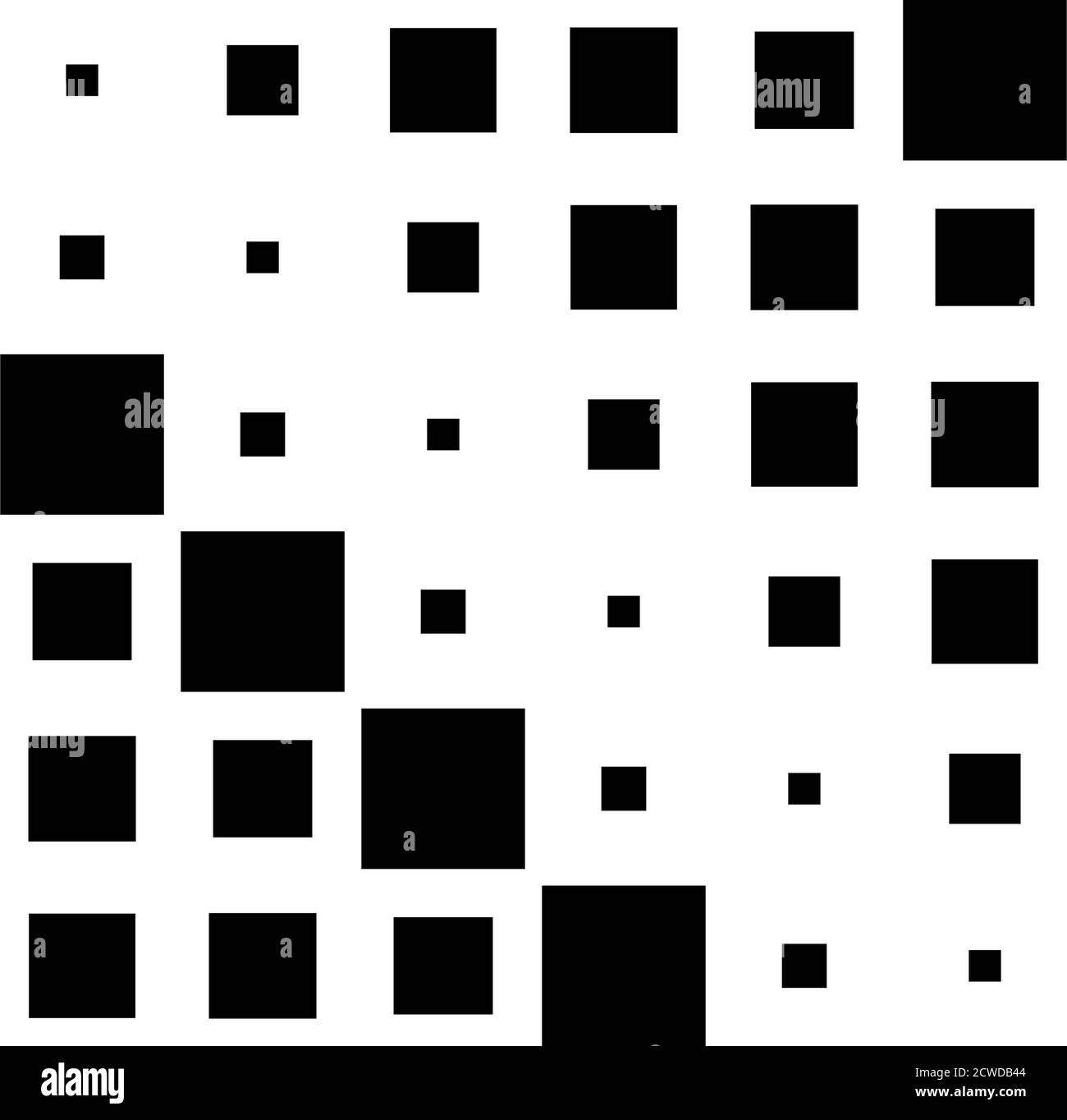 6x6 cube, square geometric arrangement. Square illustration Stock ...
