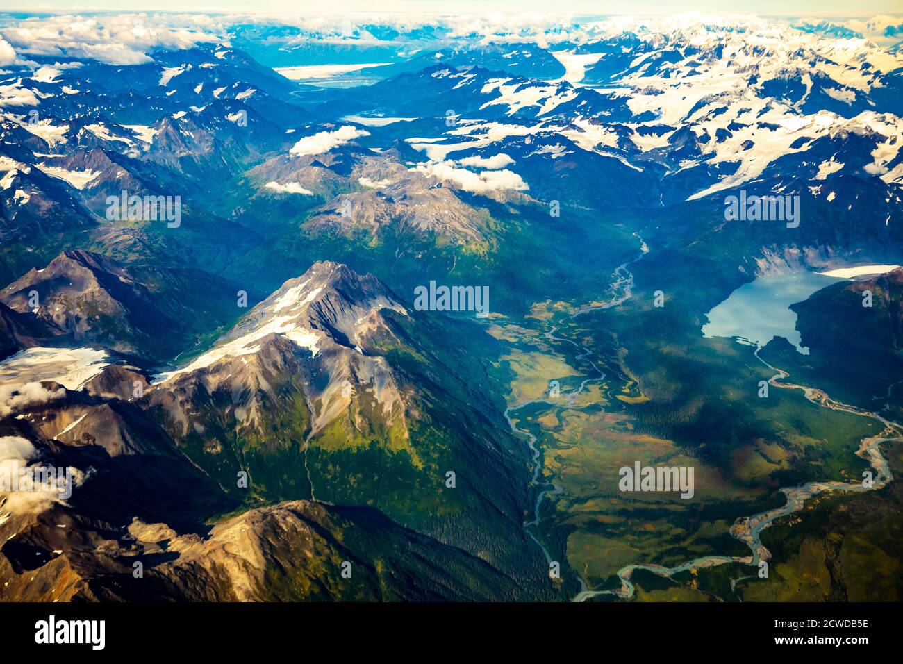 Alaska denali mountains flight hi-res stock photography and images - Alamy