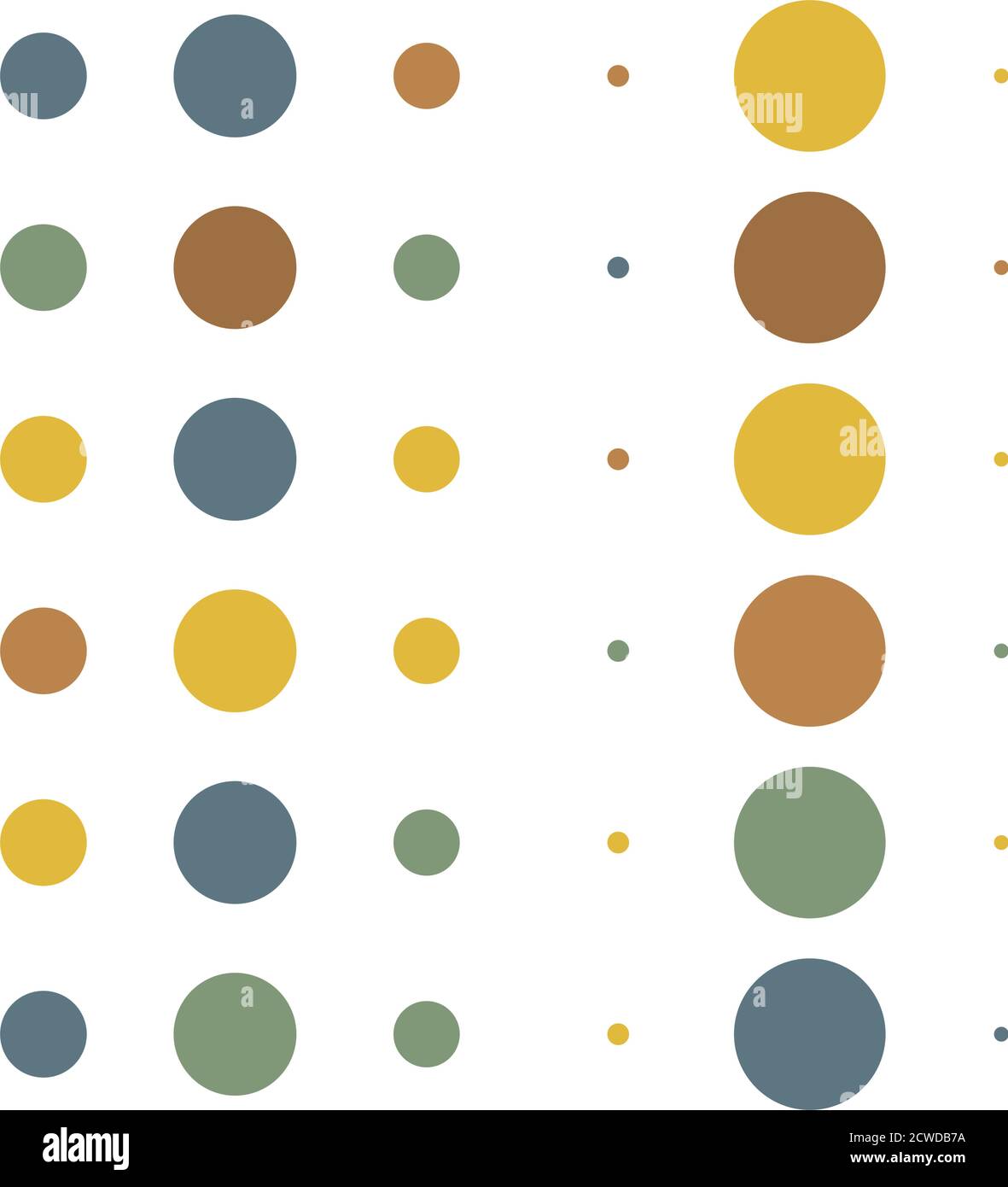6x6 circles dots variation design. Dotted speckles, freckles. Circles ...