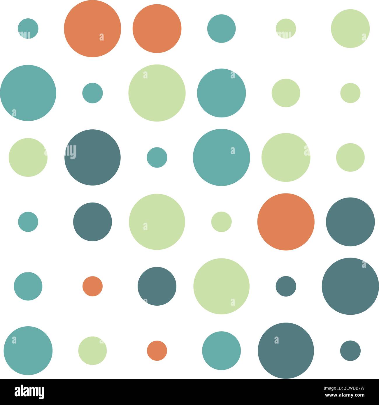 6x6 circles dots variation design. Dotted speckles, freckles. Circles ...