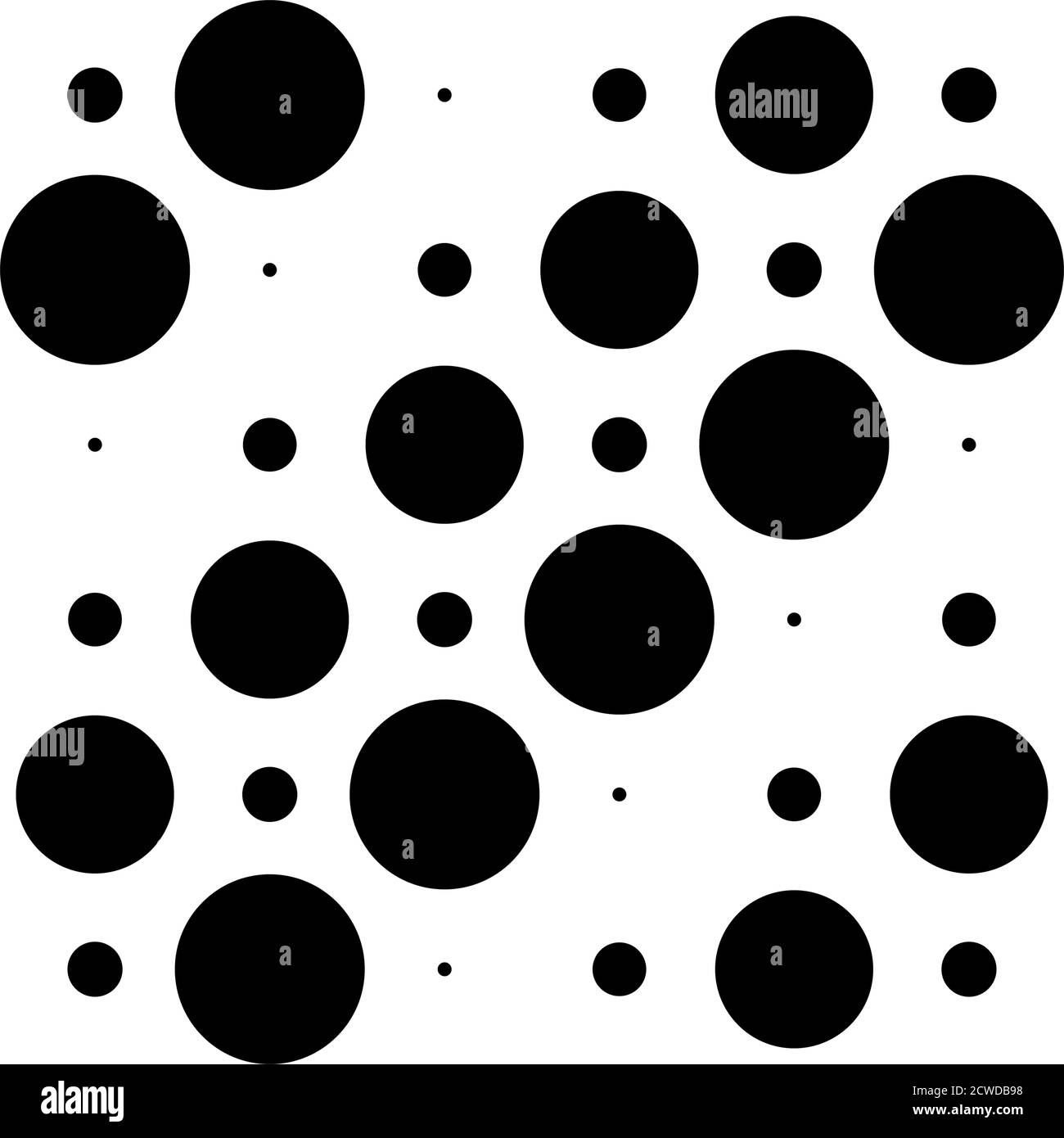 6x6 circles dots variation design. Dotted speckles, freckles. Circles ...