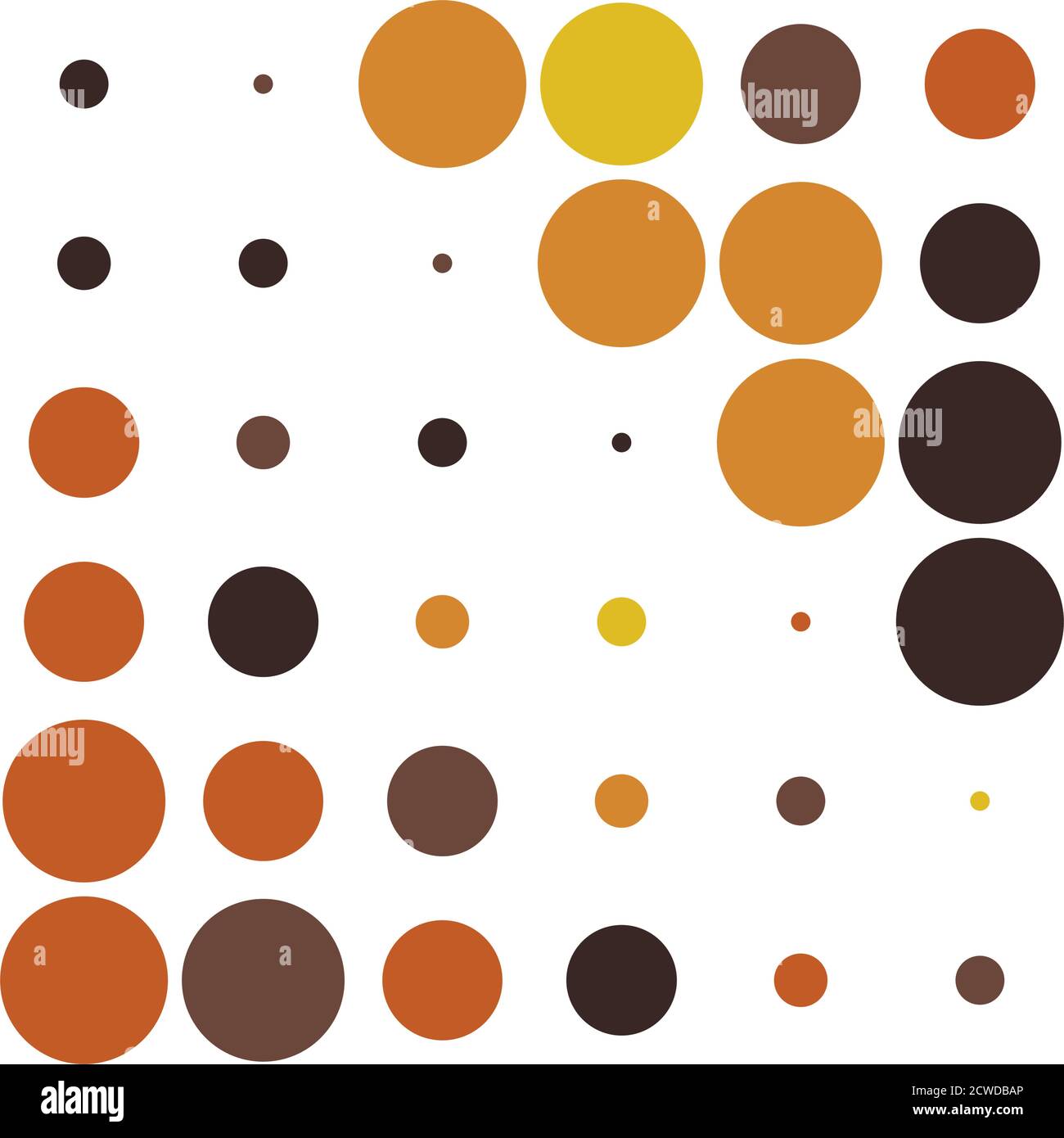 6x6 circles dots variation design. Dotted speckles, freckles. Circles ...