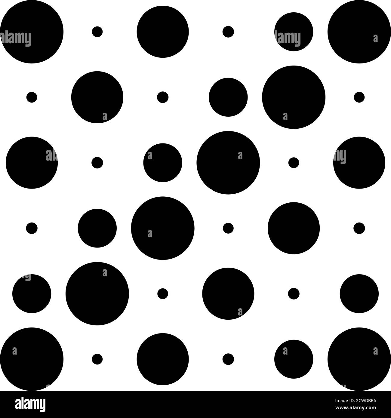 6x6 circles dots variation design. Dotted speckles, freckles. Circles ...