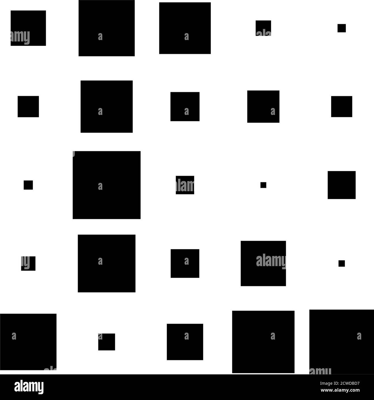 5x5 cube, square geometric arrangement. Square illustration Stock ...