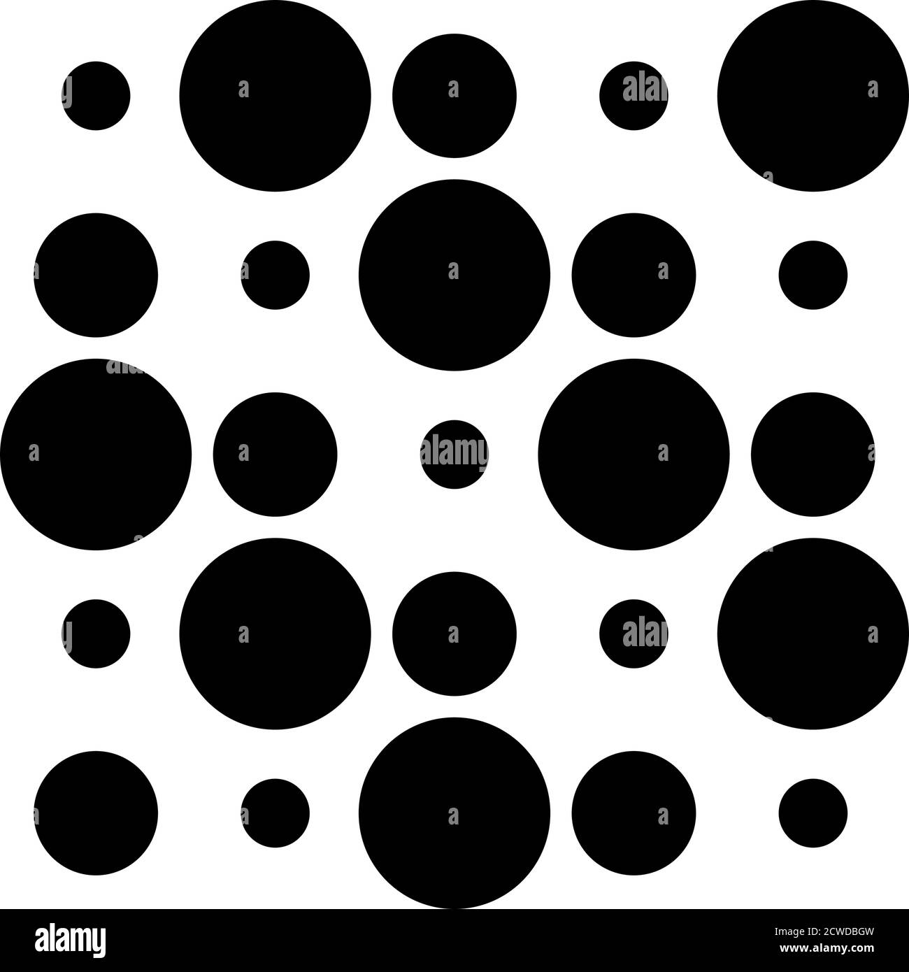 5x5 circles dots variation design. Dotted speckles, freckles. Circles ...