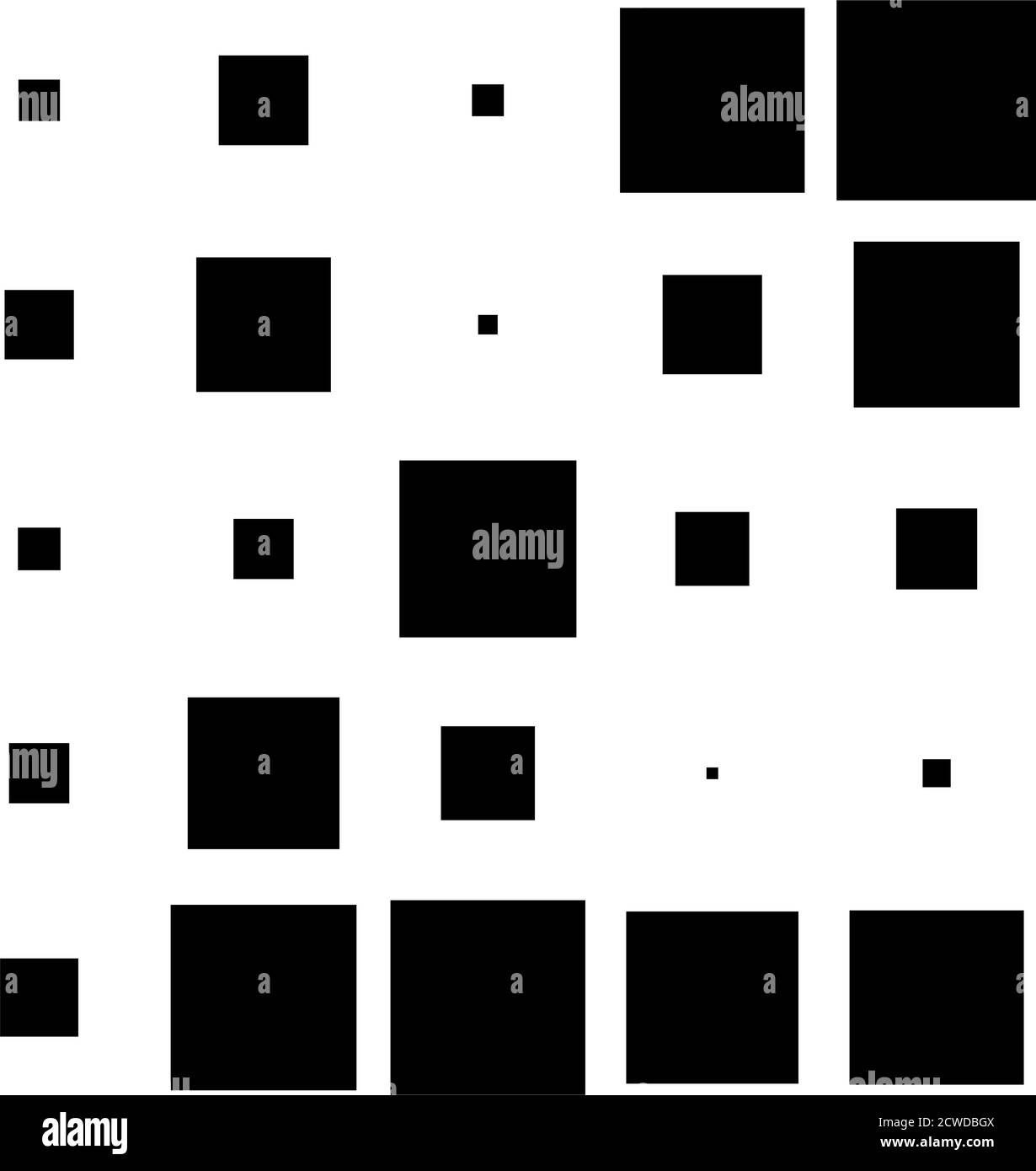 5x5 cube, square geometric arrangement. Square illustration Stock ...