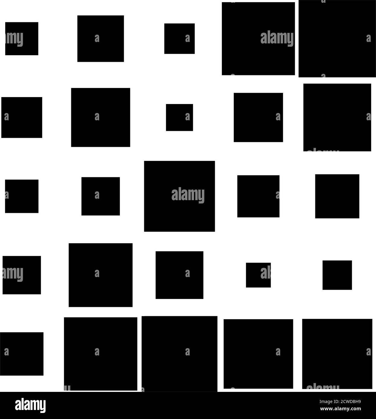 5x5 cube, square geometric arrangement. Square illustration Stock ...